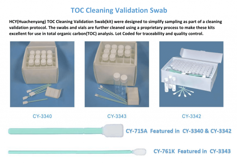 TOC Cleaning Validation Swab - Flocked Swabs Manufacturer